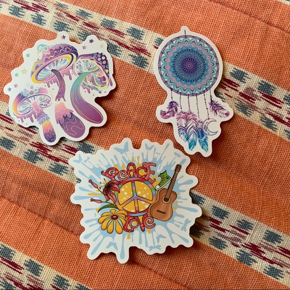 Other | Trippy Hippy Stickers | Poshmark